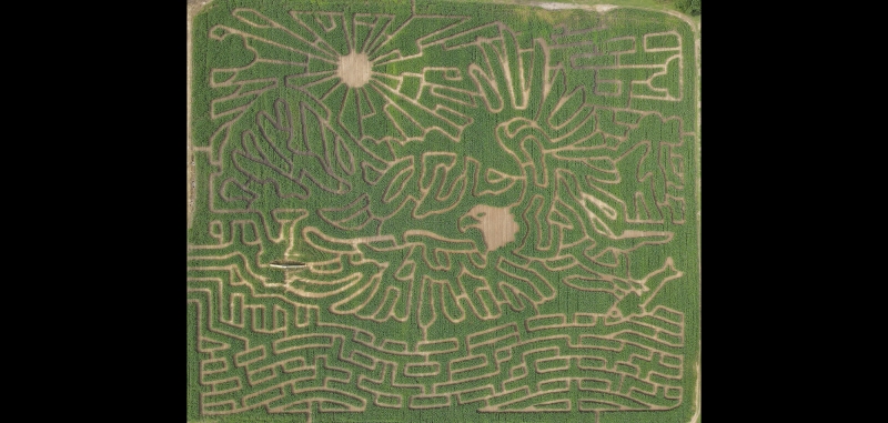 Maize Valley Farm Maze Design 2022
