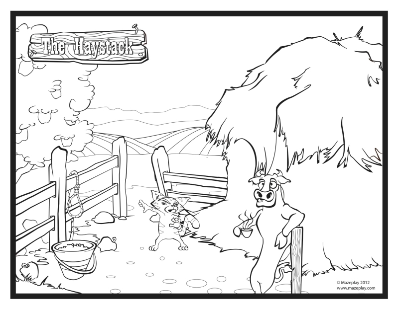 Haystack Coloring Page Coloring Pages